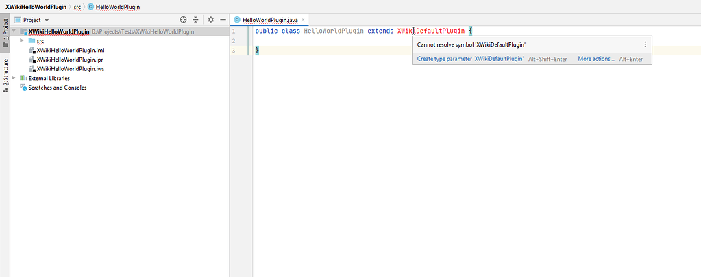 Unresolved XWikiDefaultPlugin symbol in the plugin - Help / Discuss - XWiki Forum