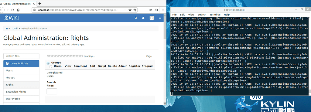 Installed XWiki Standard flavor offline in docker environment meets a strange problem - Help ...