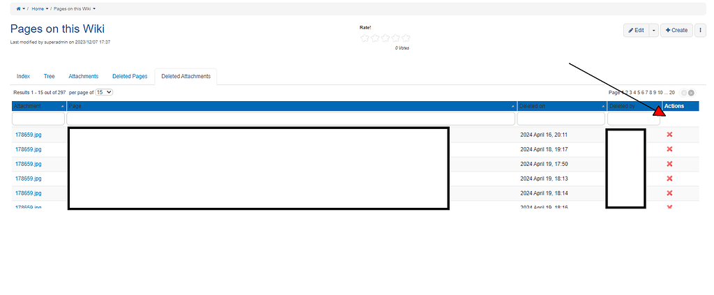 Proposal : Add a Delete all button in Deleted Attachments - Development - XWiki Forum