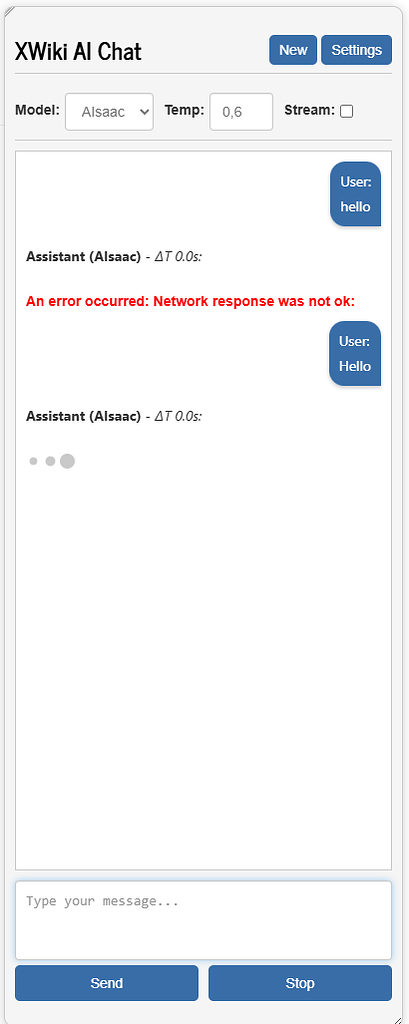 Help to configurate LLM Application - Help / Discuss - XWiki Forum