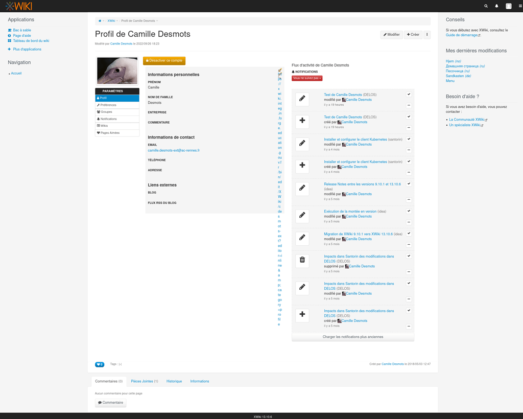 User profil not displayed correctly : a link appear - Help / Discuss ... User profil not displayed correctly : a link appear - Help / Discuss ...