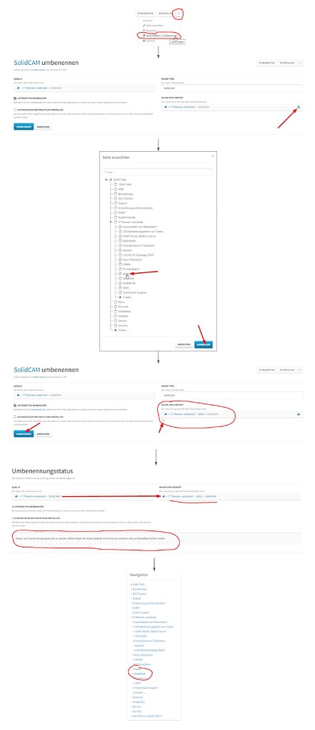 Move pages does not occur - Help / Discuss - XWiki Forum