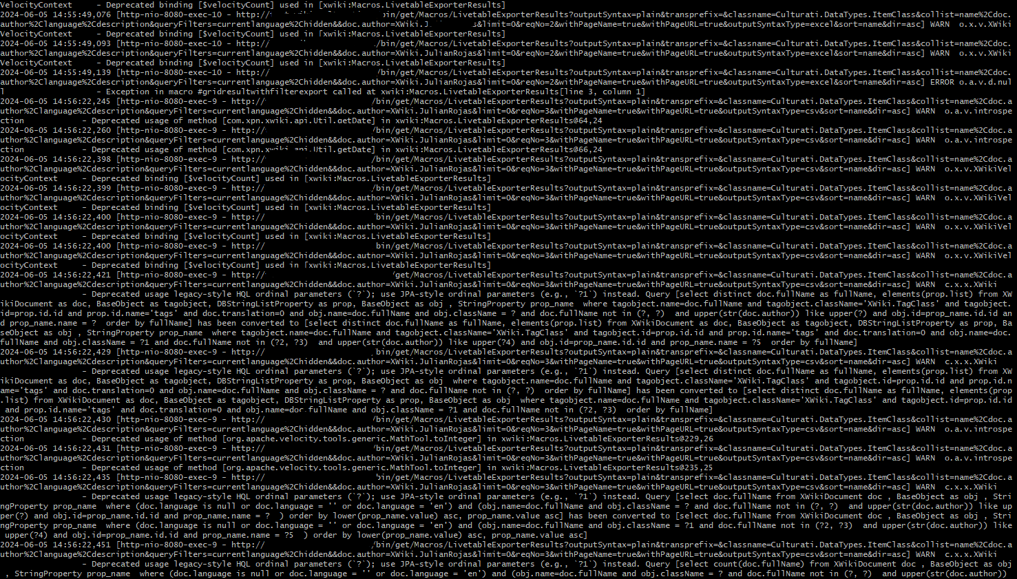 Error when exporting AWM Live Tables to Excel with "Add Exporter Button to a LiveTable" macro ...